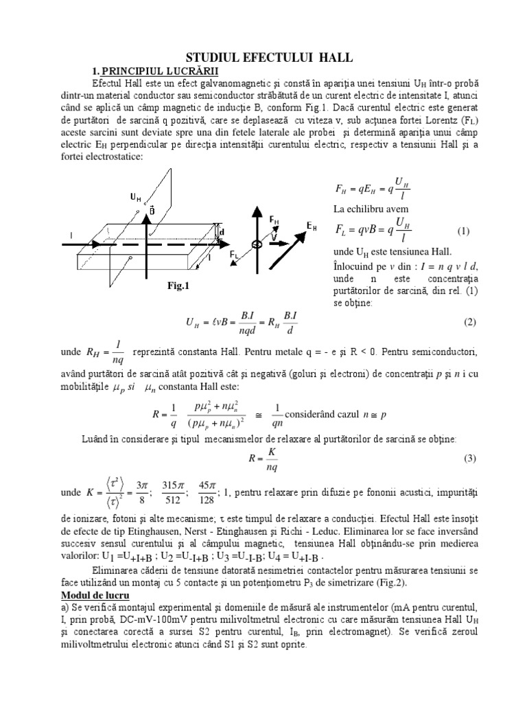 Efectul Hall | PDF