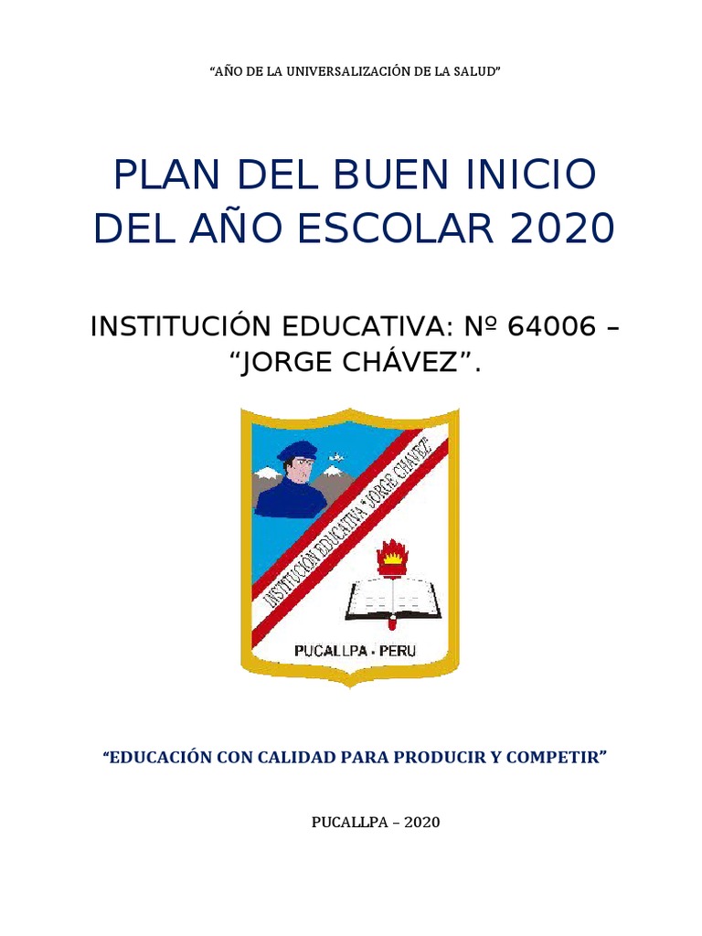 Plan de Buen Inicio | PDF | Aprendizaje | Modificación de comportamiento Plan de Buen Inicio | PDF | Aprendizaje | Modificación de comportamiento