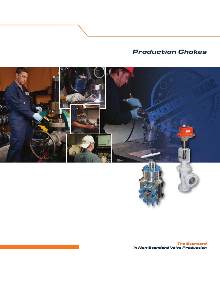 Production Choke Catalog PDF | PDF | Actuator | Valve