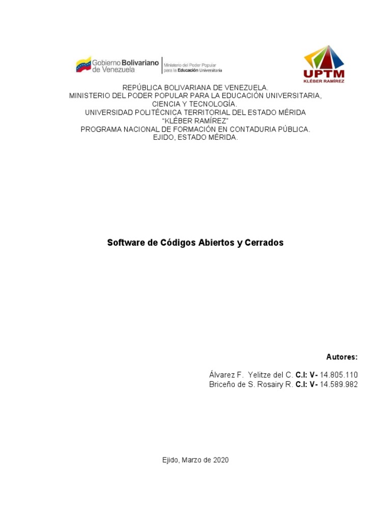 Software de Código Cerrado | PDF | Software libre | Computadoras personales