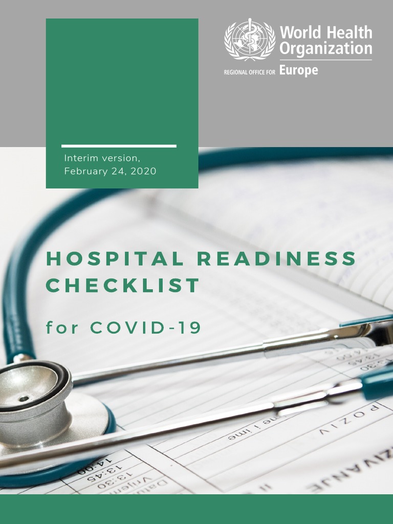Hospital Readiness Checklist PDF | PDF | Infection Control | Personal ...