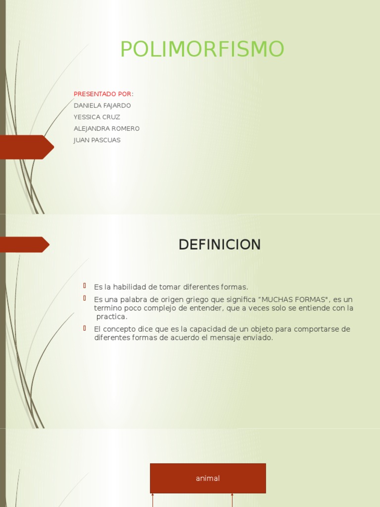 POLIMORFISMO | PDF | Filosofía