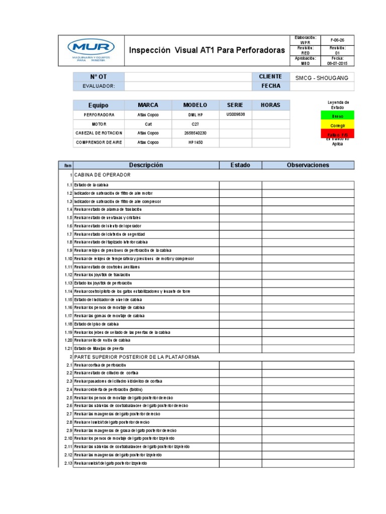 AT1 Perforadora DML HP US009838 | PDF | Bomba | Equipo