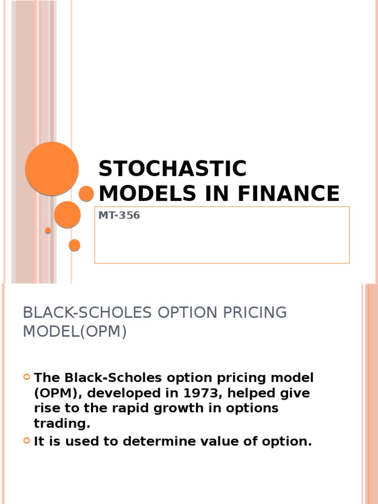 Black-Schole OPM | PDF | Black–Scholes Model | Option (Finance)