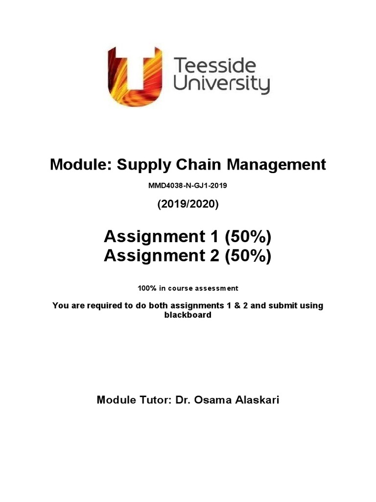 Supply Chain Management Assignments | PDF | Supply Chain | Inventory