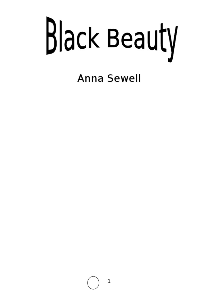 Anna Sewell's Black Beauty Overview | PDF | Black Beauty