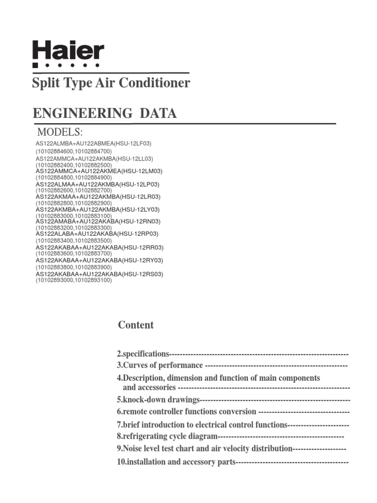 Hsu 12LF03 | PDF | Hvac | Air Conditioning