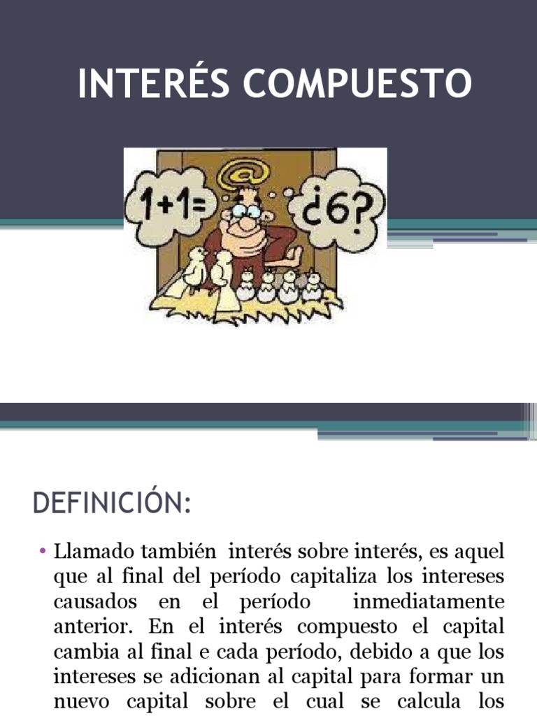 Interés Compuesto | PDF | Capitalización de mercado | Interés