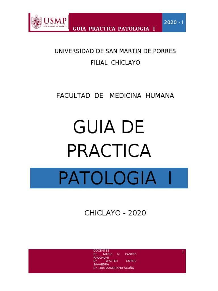Guia Pract Pato I - 2020 | PDF | Patología | Inflamación