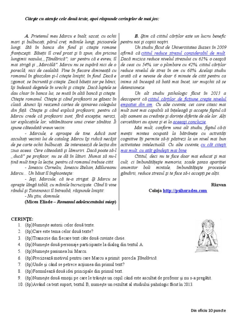 Text Literar-Nonliterar | PDF