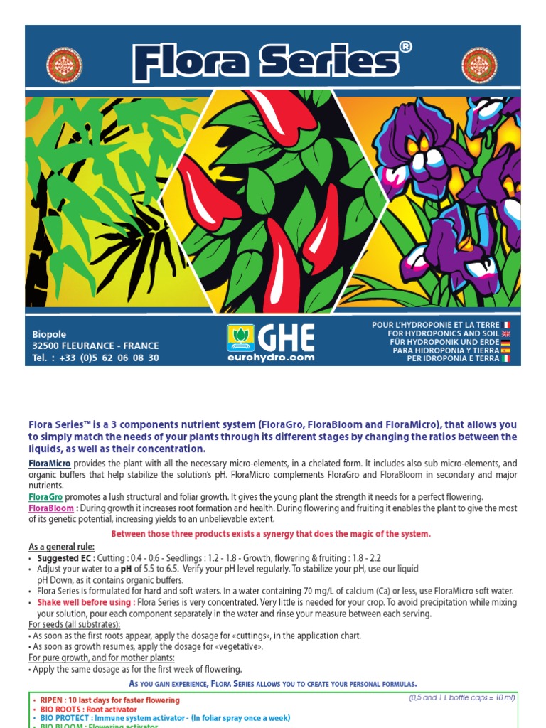 Chart Flora Series GB | PDF | Hydroponics | Horticulture And Gardening