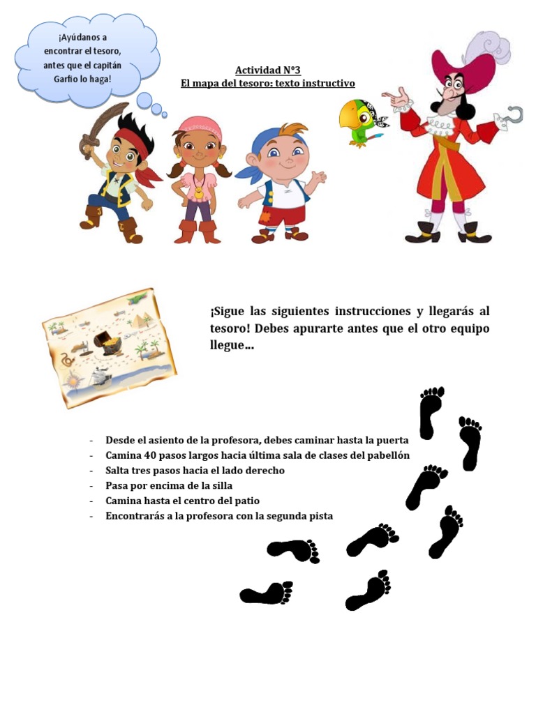 Mapa del Tesoro: Instrucciones para Niños | PDF
