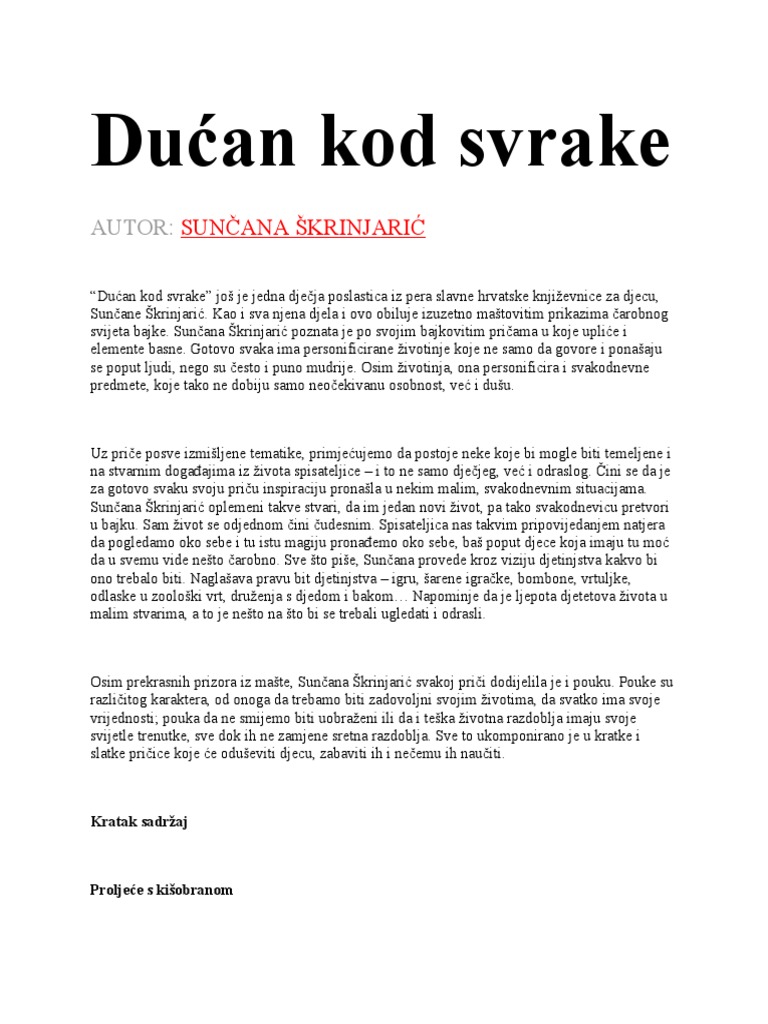 Ducan Kod Svrake | PDF