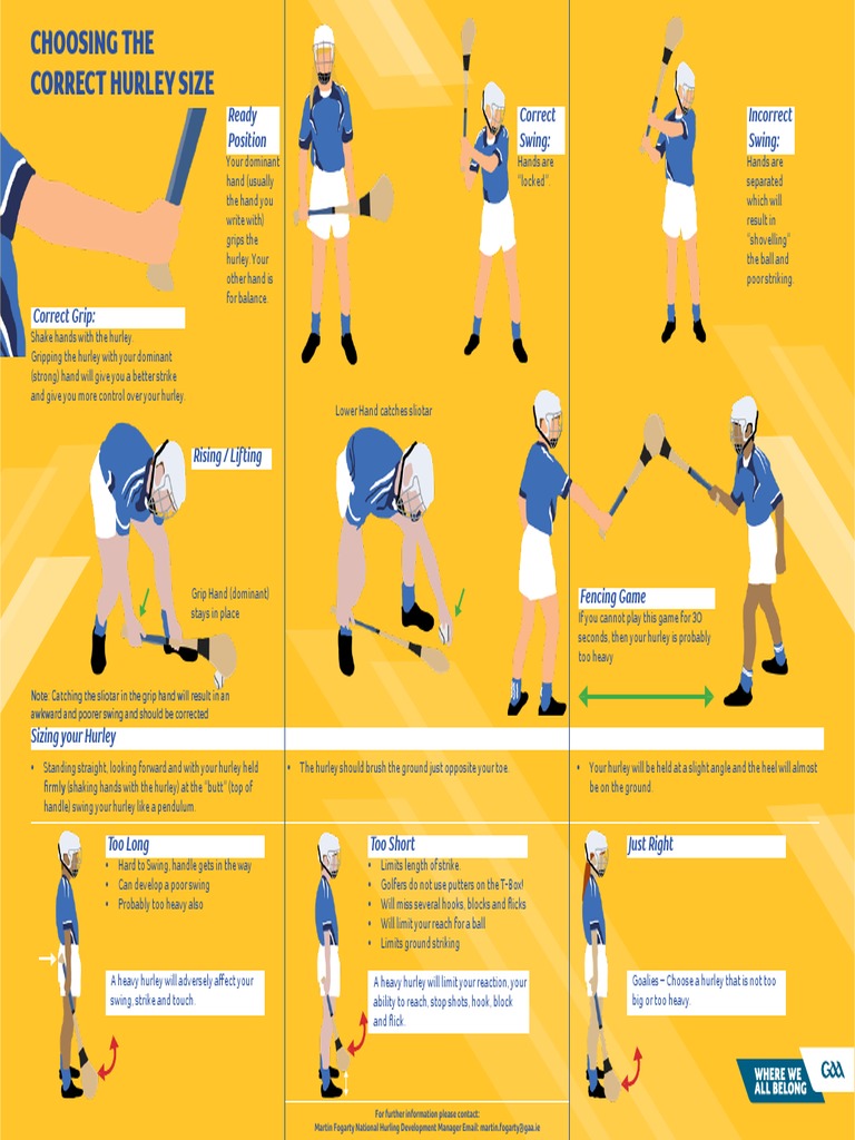 Hurl Size Leaflet | PDF | Gaelic Games | Sports