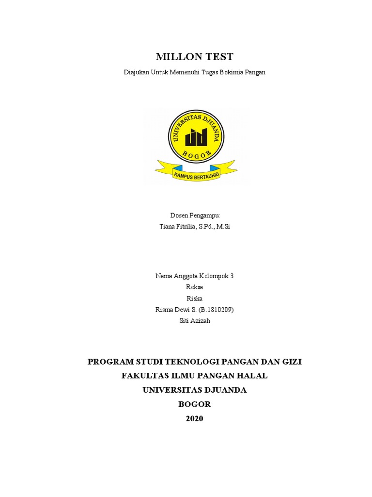 Biokim - Milon Test | PDF