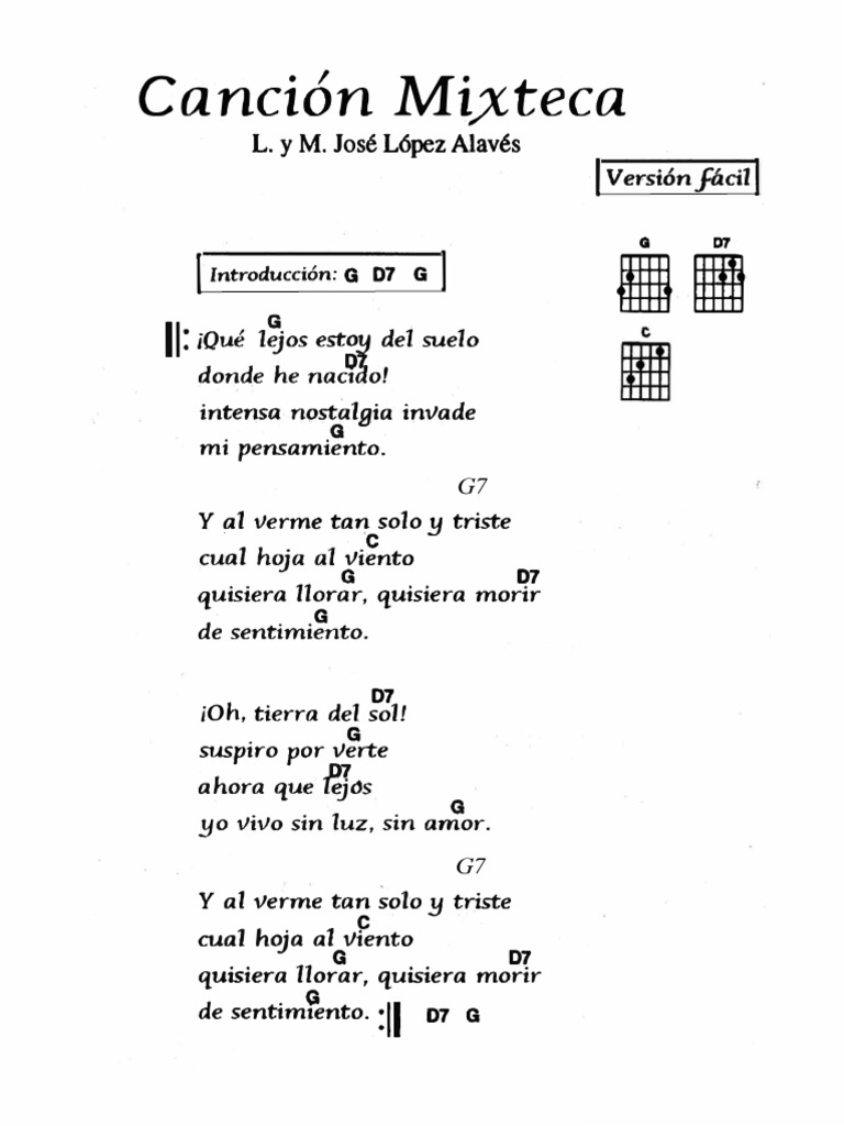 Cancion Mixteca | PDF