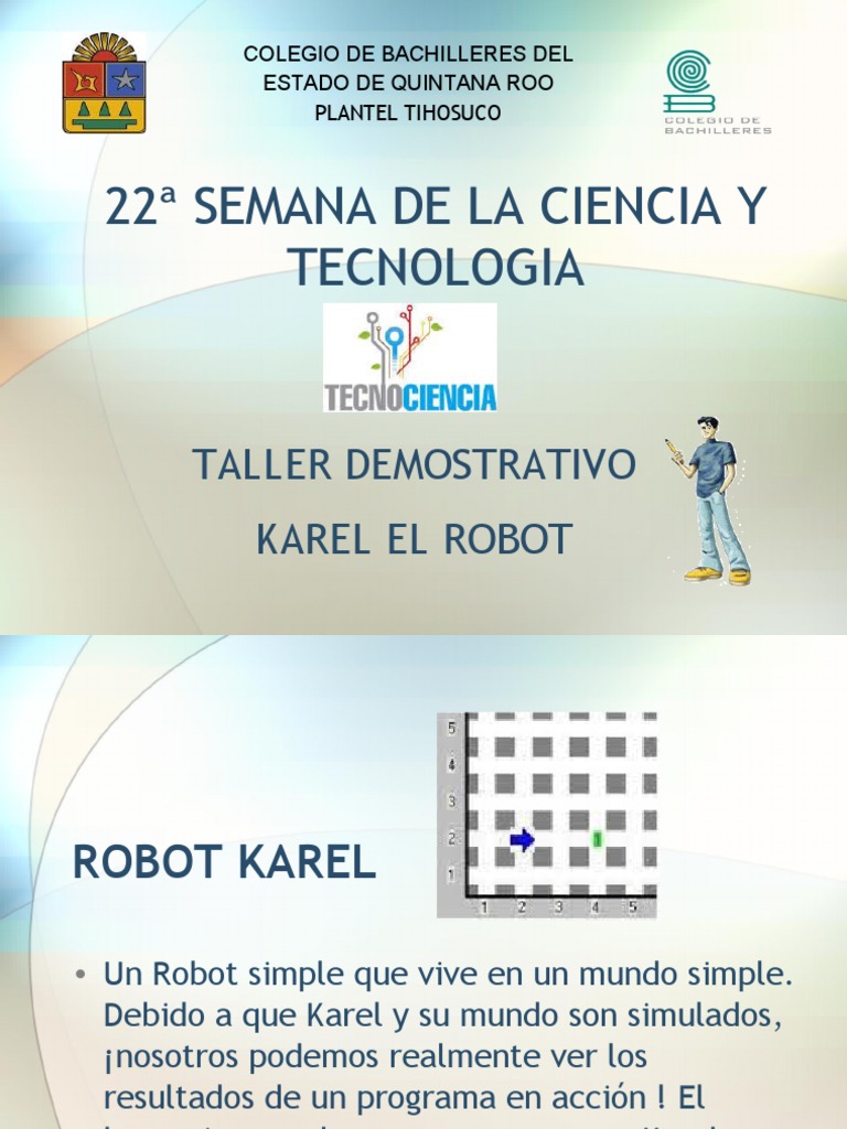 Karel EL ROBOT | Descargar gratis PDF | Programa de computadora ...