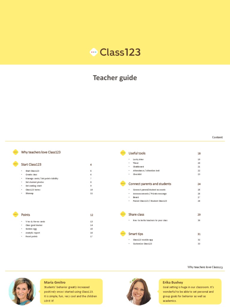 Class123 Teacher Guide 2017 v2 PDF | PDF | Quiz | Teachers