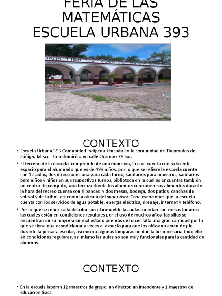 Feria de Las Matemáticas | PDF | Inclusión (Educación) | Aprendizaje