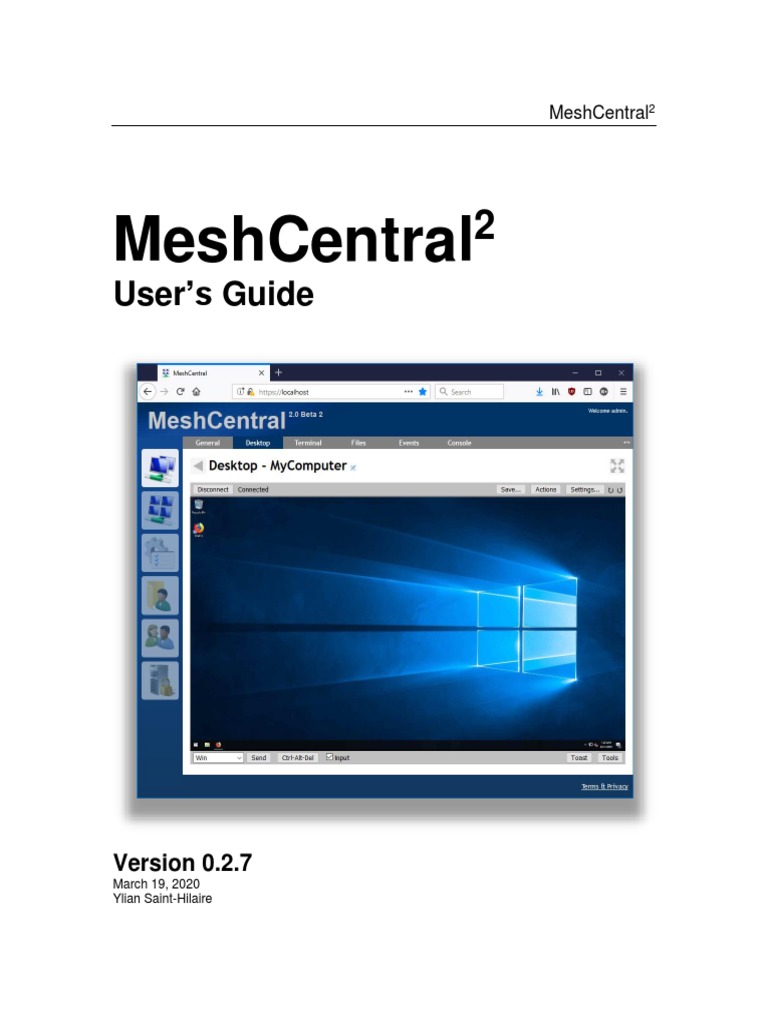 Mesh Central 2 User Guide Pdf Public Key Certificate Domain Name