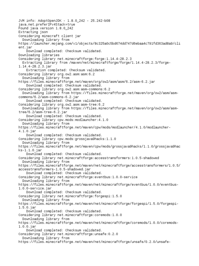 Example Forge Log | PDF | Computer File | Computer Data