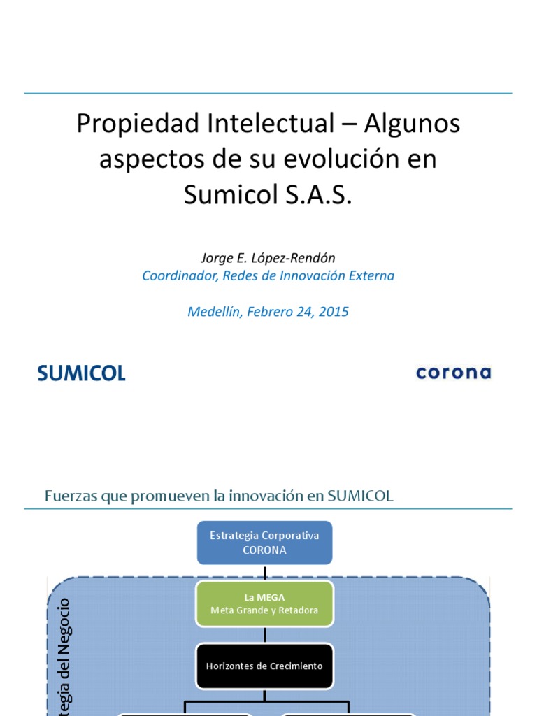 Sumicol | PDF | Innovación | Propiedad intelectual