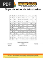 Sopa de Letras de Prevencion de Accidentes - 2 | PDF