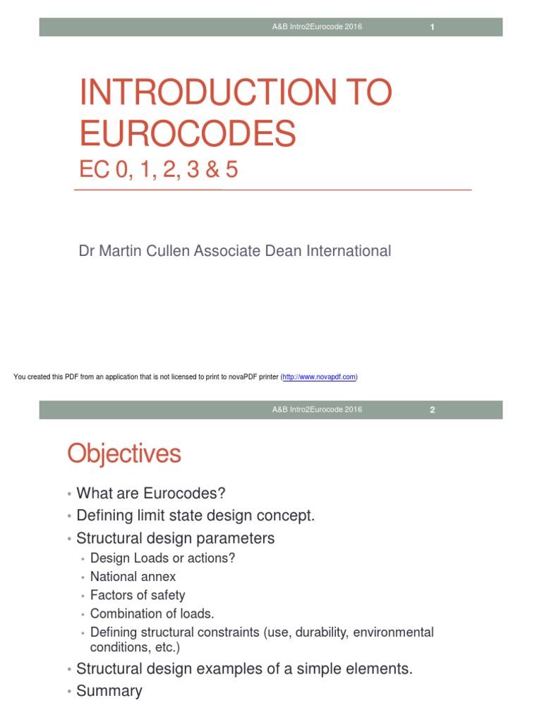 An Introduction to Eurocodes: Understanding the Fundamentals of Limit ...