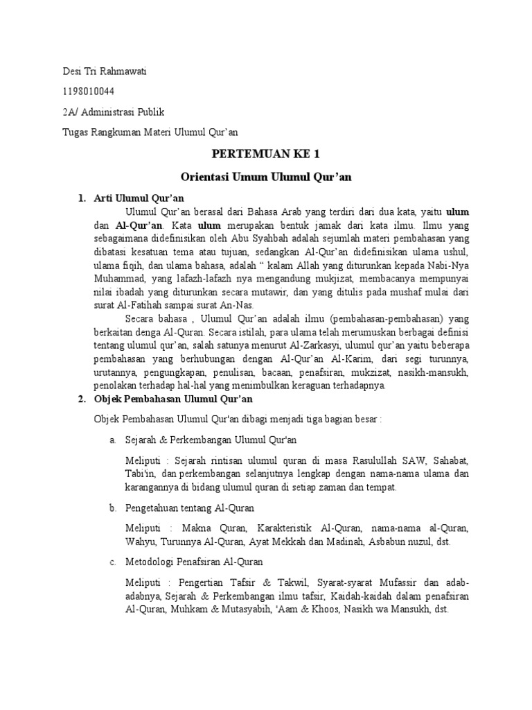 Ulumul Quran Pdf