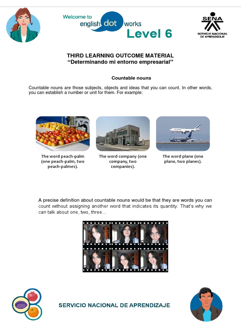 Training Material N°3 Countable and Uncountable Nouns PDF | PDF | Noun ...