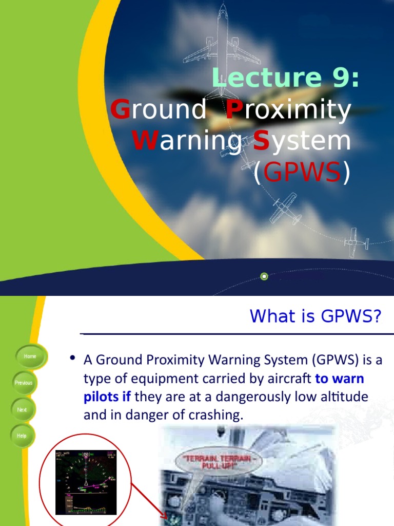 Lecture 9-Ground Proximity Warning System (GPWS) | PDF | Aviation ...
