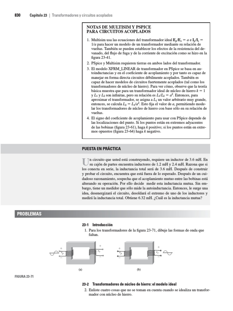 Transformador Ideal | PDF | Transformador | Inductor
