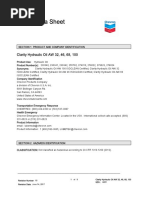 AW Hydraulic Oil MSDS | PDF | Dangerous Goods | Chemistry