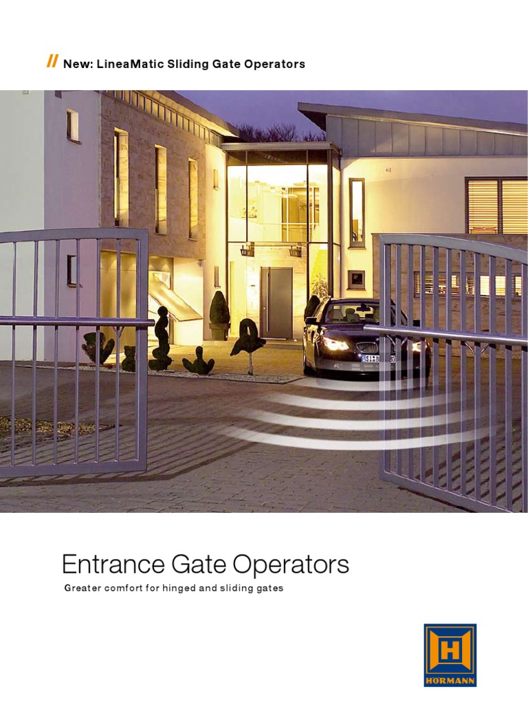 Hormann Gate Operators | PDF | Door | Garage (Residential)