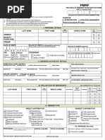 PMRF - Registration Membership Data Form | PDF