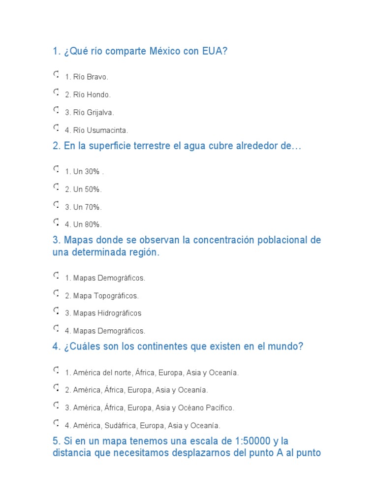 Examen Inegi | PDF | Américas | México