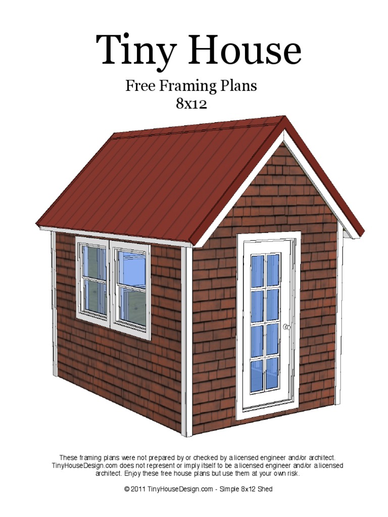 8x12 Tiny House Plans With Loft