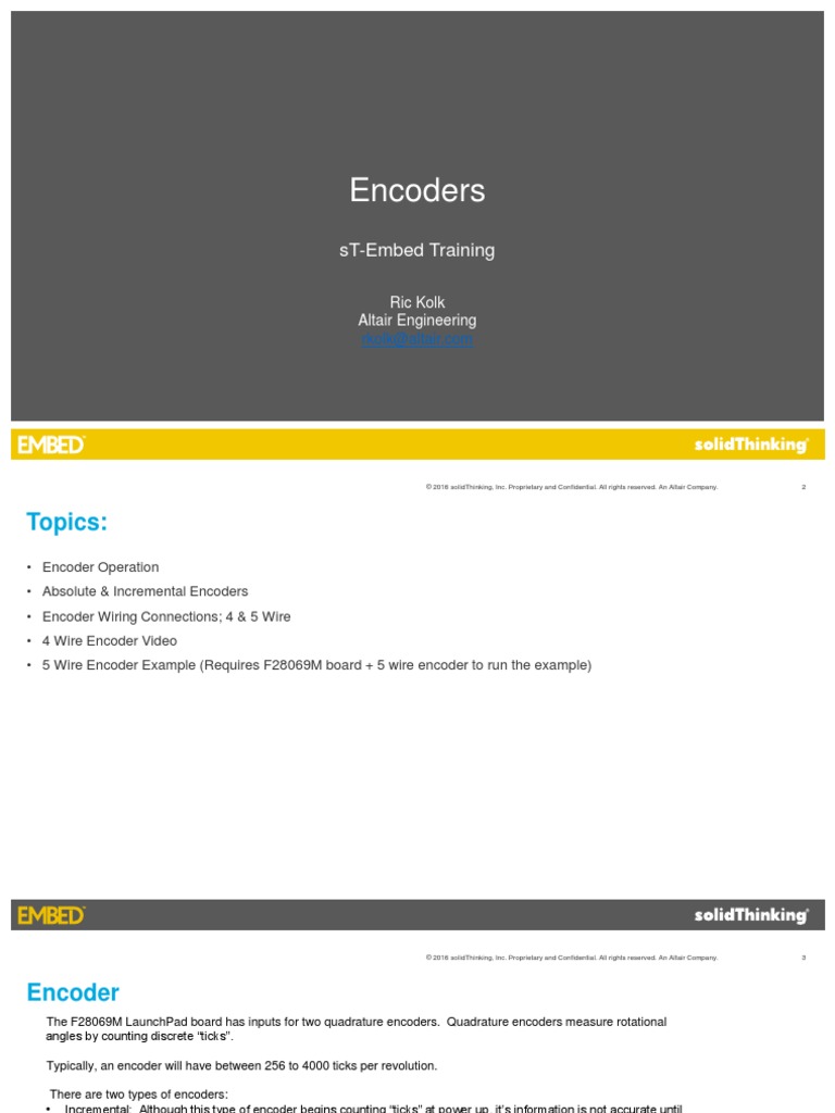 10 - Encoders | PDF | Telecommunications Engineering | Electricity
