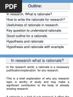 Guidelines in Writing The Rationale of The Study | PDF | Argument ...