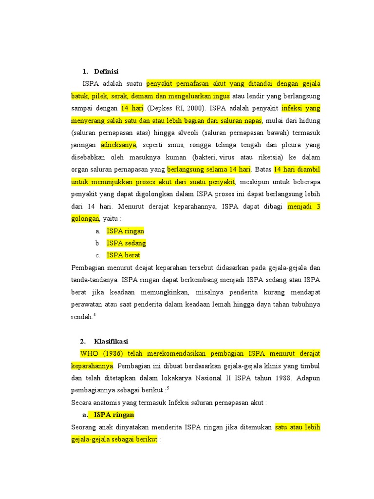 Panduan Lengkap ISPA pada Anak | PDF | Pengembangan Diri | Kesehatan ...
