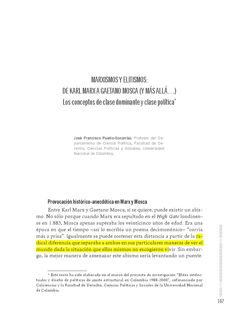 Elitismo y Marxismo | PDF | Democracia | Ideologías políticas