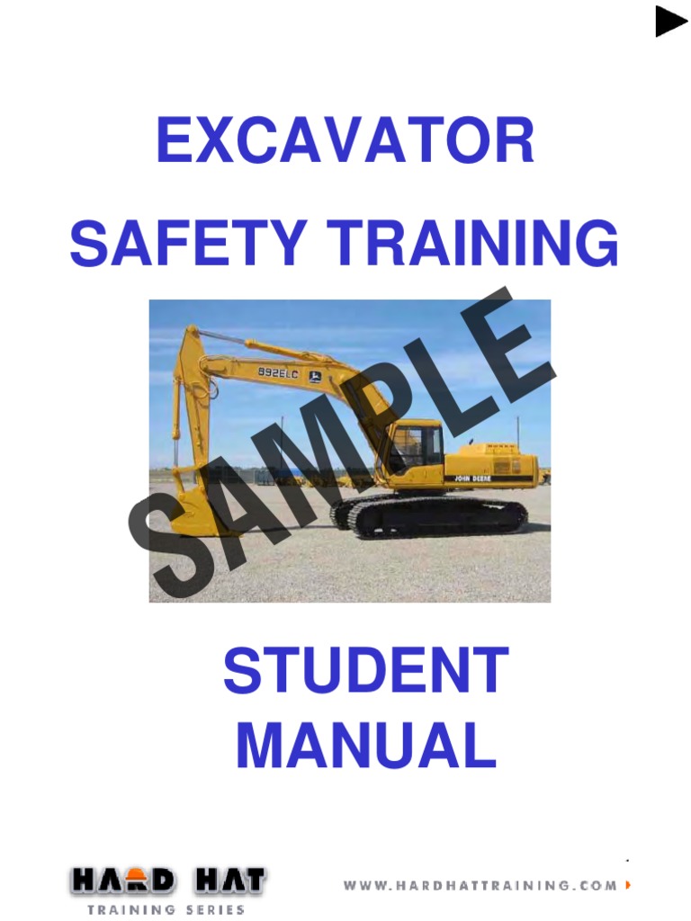 Excavator Safety Training Manual | PDF | Excavation (Archaeology ...