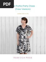 RP Pattern Patsy Party Dress Ladies US Letter PDF | PDF | Seam (Sewing ...