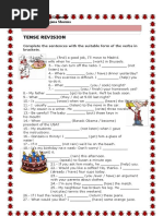 Class 7 Tenses Worksheet with Answers | PDF | Grammatical Tense ...