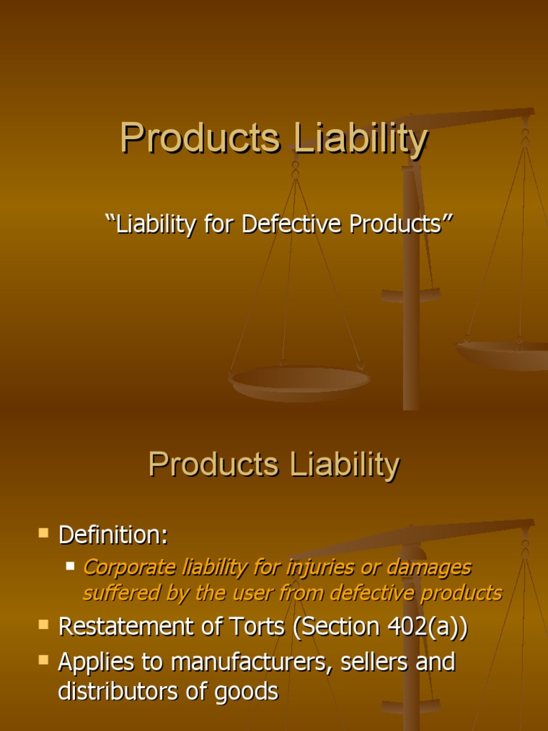 Products Liability | PDF | Product Liability | Damages