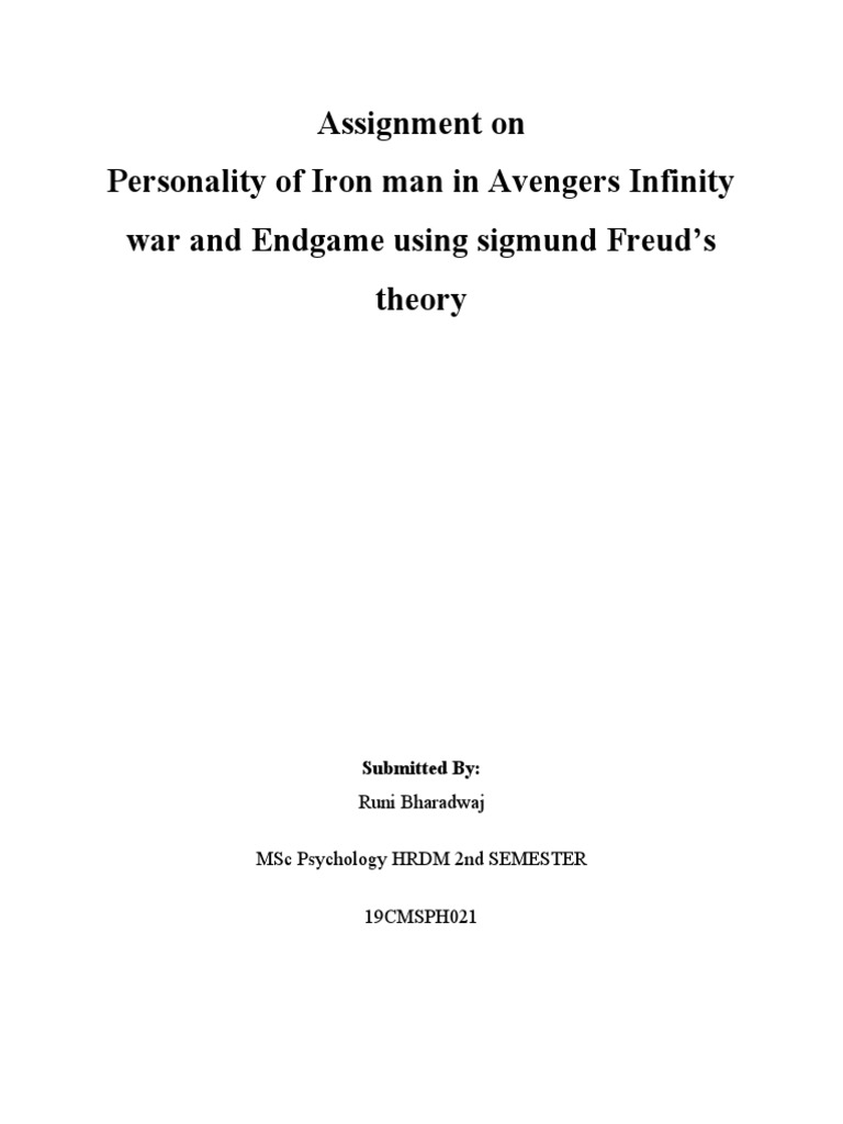 Iron Man | PDF | Id | Dream
