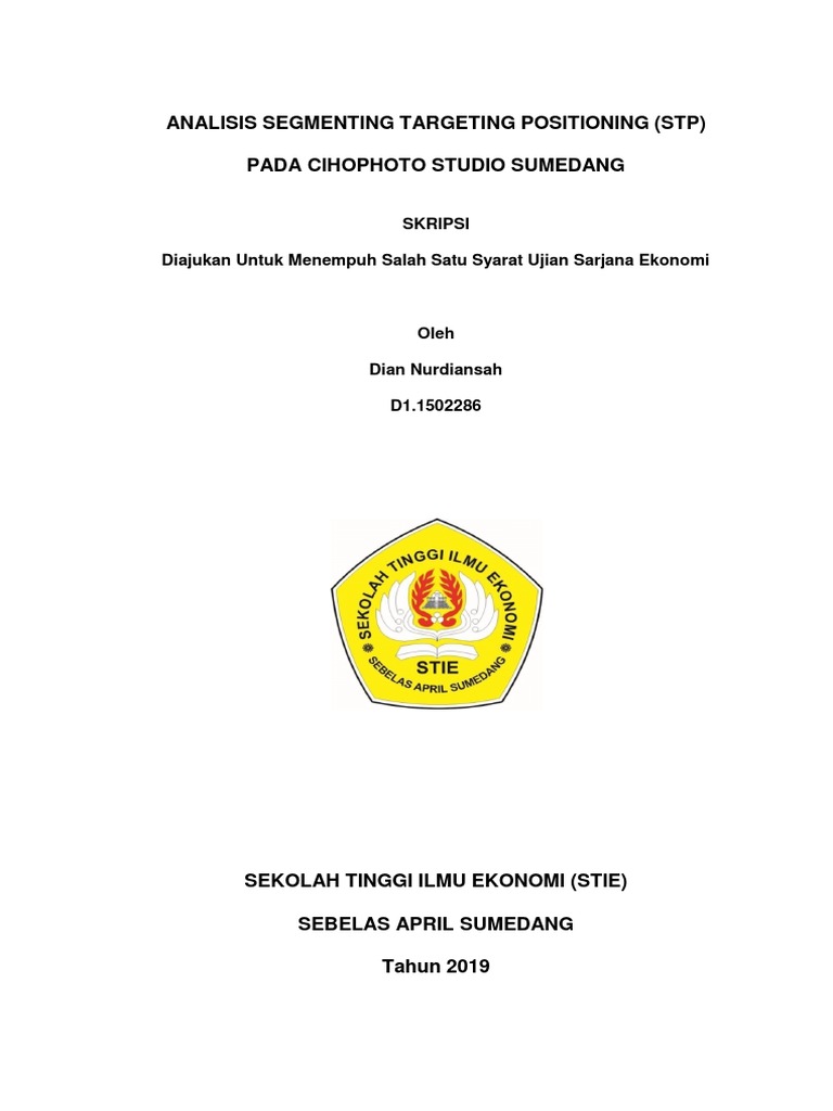 Skripsi Segmenting Targeting Positioning | PDF | Karier & Perkembangan
