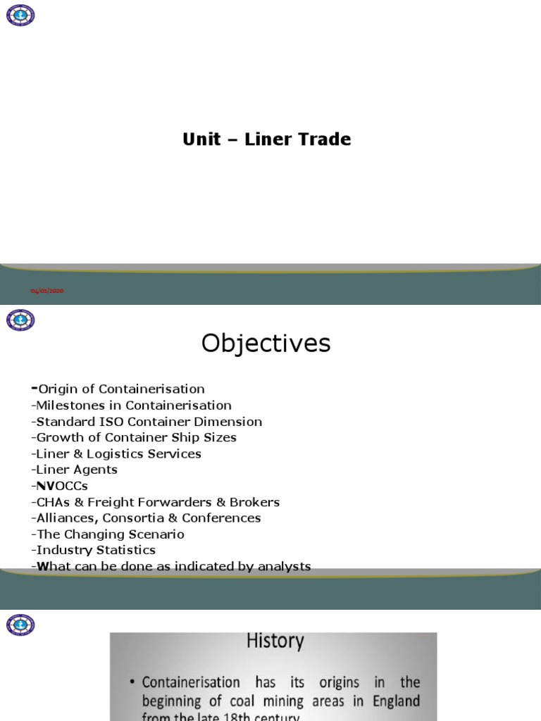 Liner Trade | PDF | Cargo | Containerization