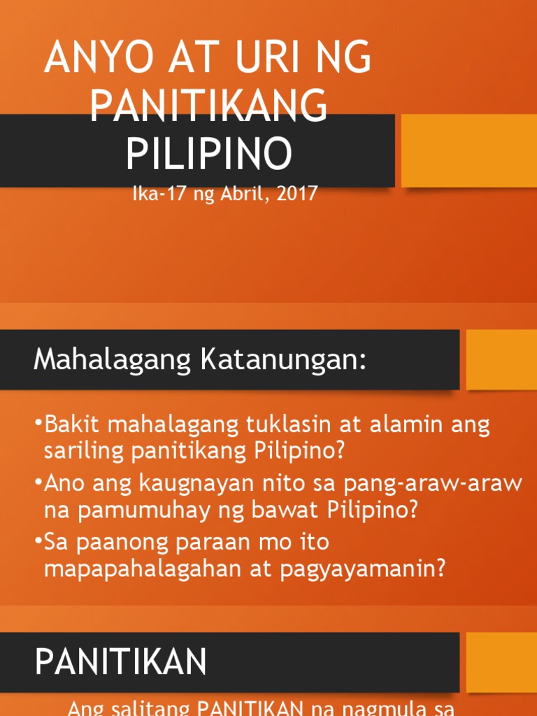 Anyo At Uri Ng Panitikan Pdf
