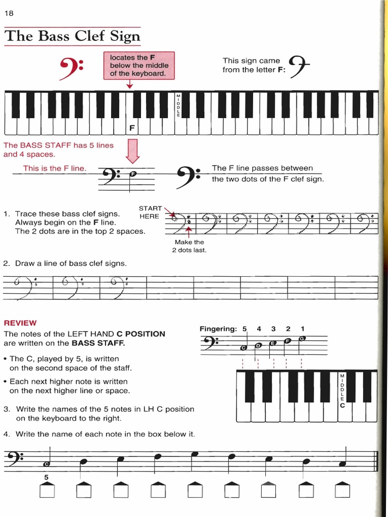 Alfred S Basic Adult Piano Course Level 1°-20 PDF | PDF